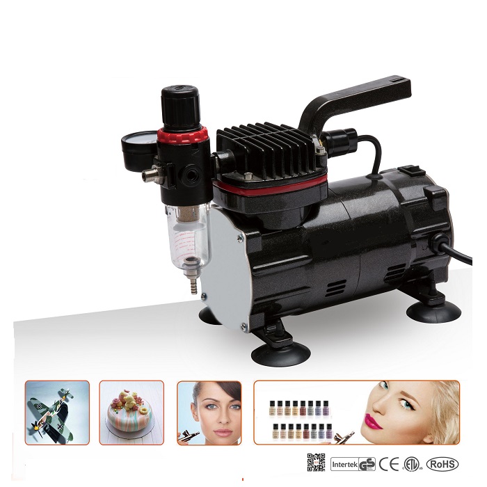 Air Compressor Dual-Action Hobby Spray Air Brush Set